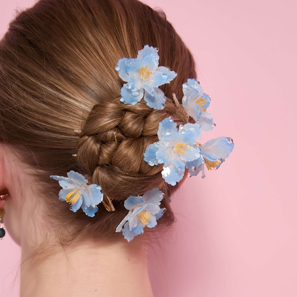 Himalayan Blue Poppy Hair Pin (2 Pieces)