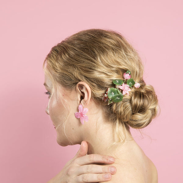 Waterlily Pond Goldfish Hair Clip